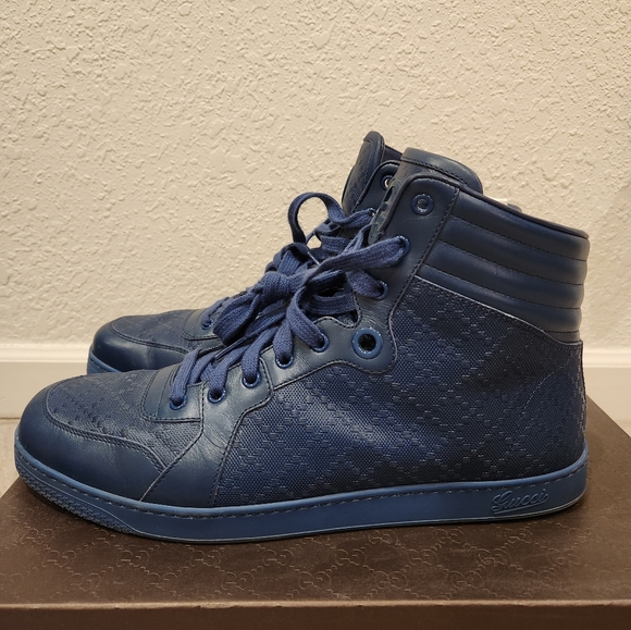 Gucci | Shoes | Gucci Mens Hi Top Diamante Sneaker | Poshmark